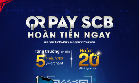 “QR Pay - SCB hoàn tiền ngay” dành cho khách hàng